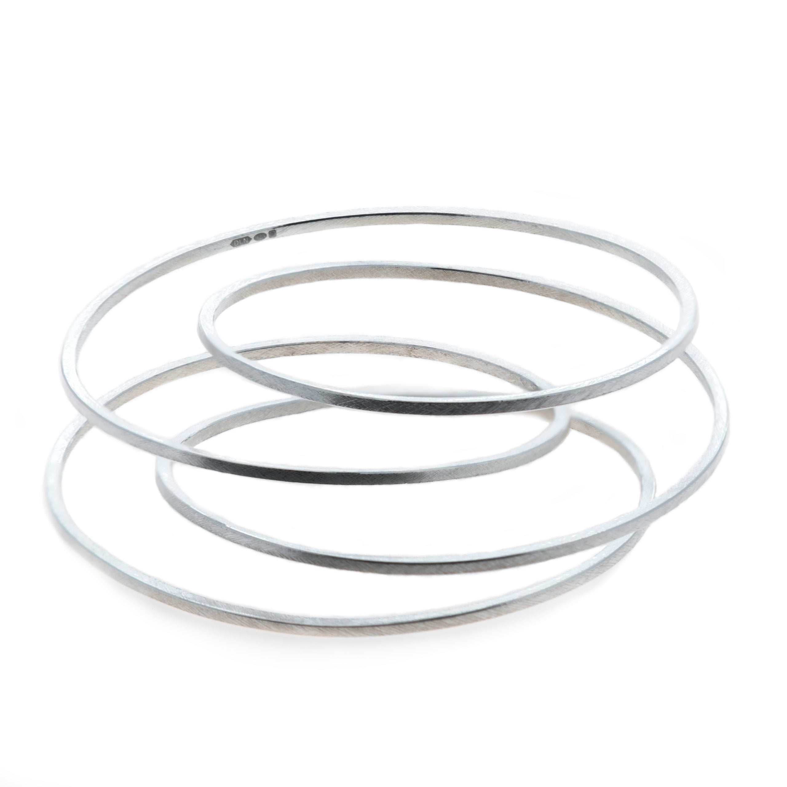 Silver Vortex Bangle