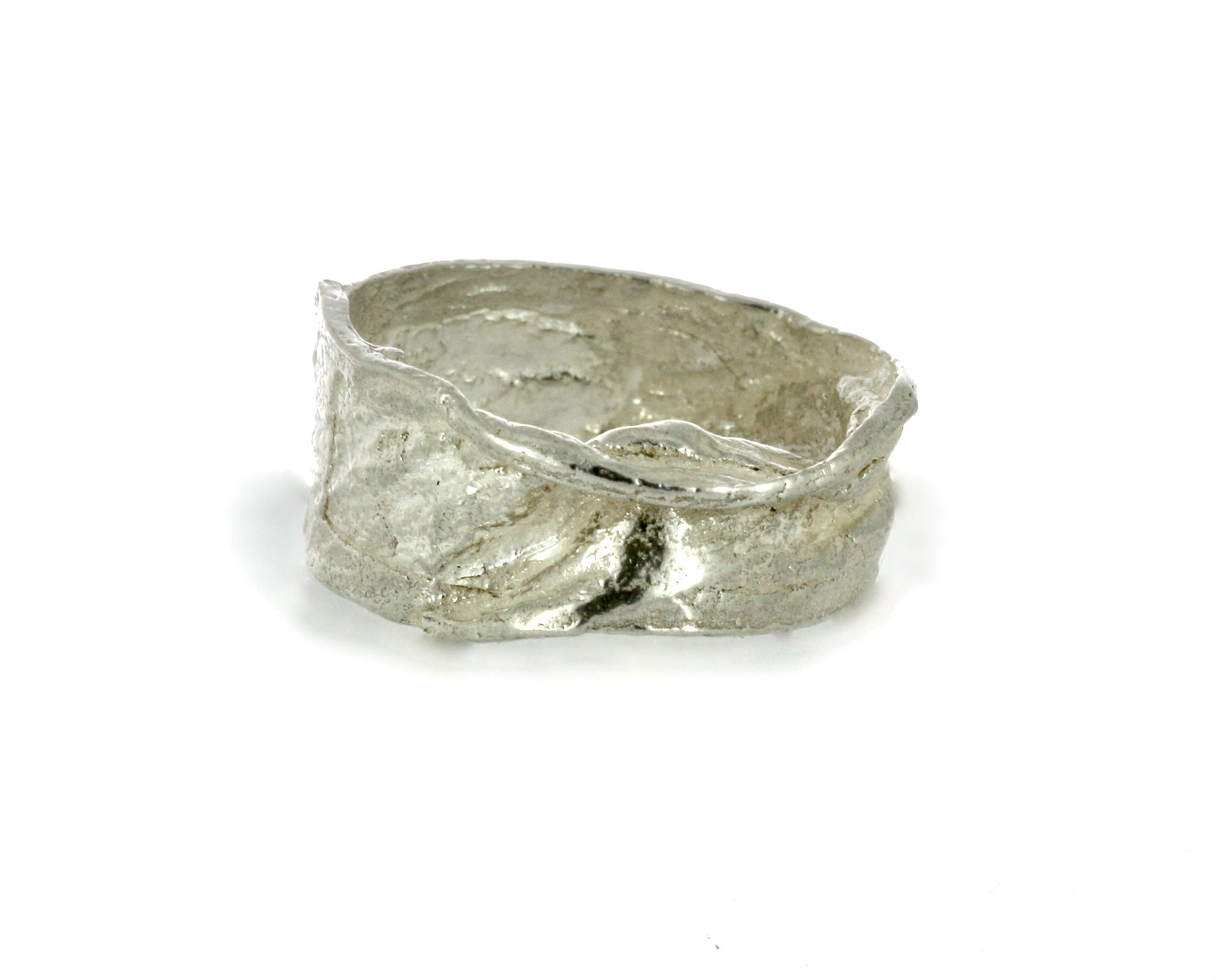 Cast Freeform Silver Ring No. 4